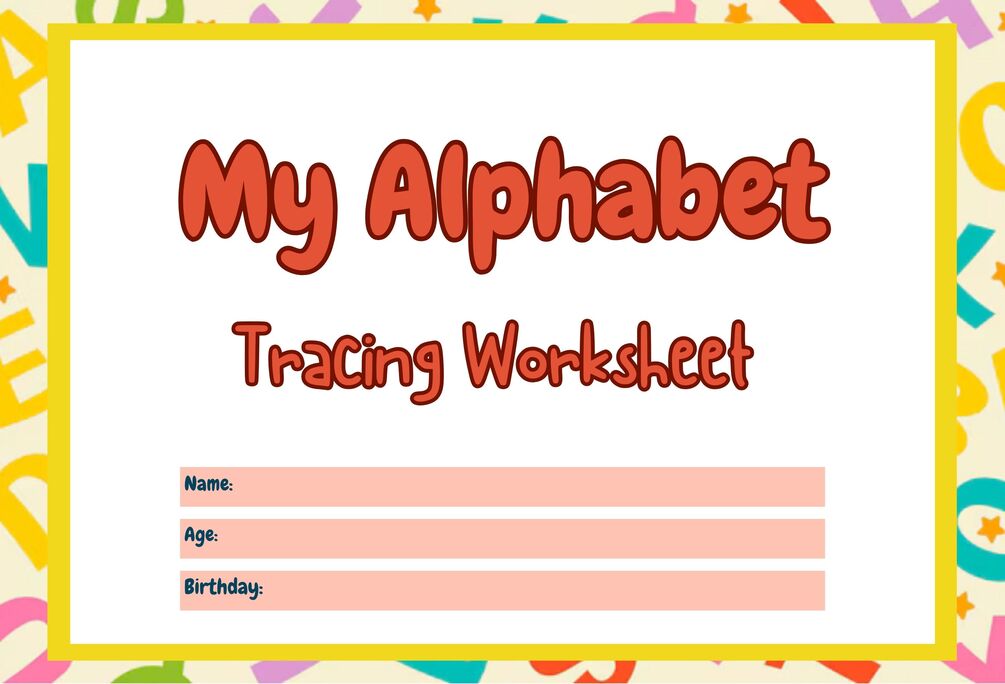 Tracing Worksheet for Beginners