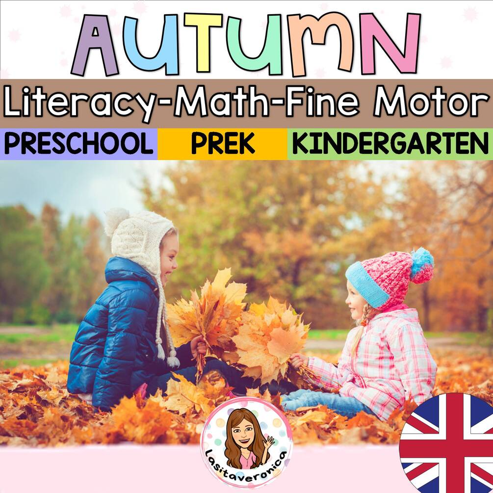 Paquete otoño / Autumn Bundle. Literacy Math English. Inglés
