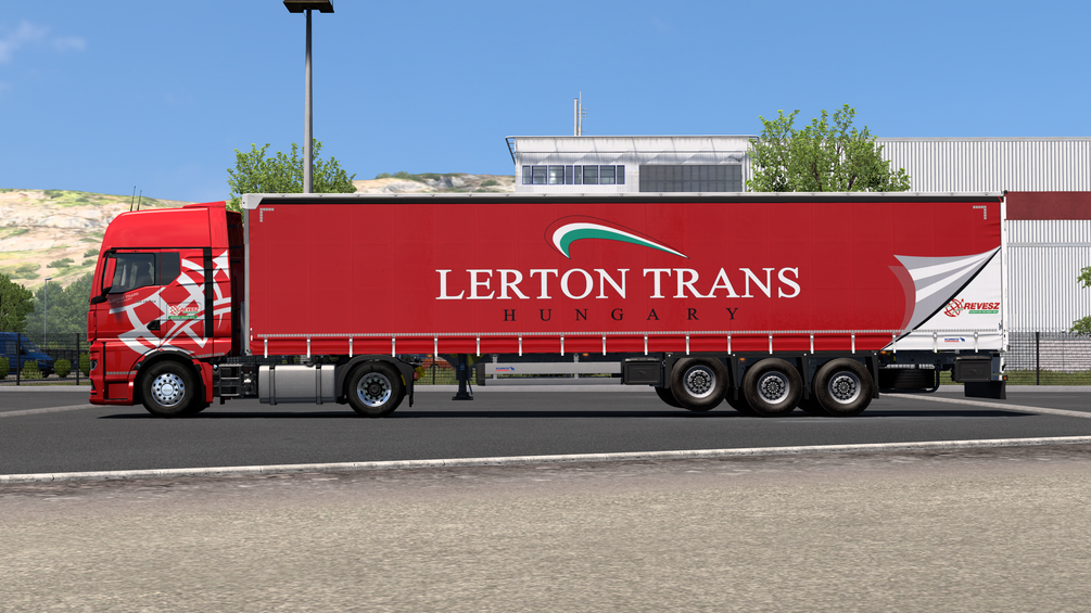 LERTON TRANS skin combo for MAN GX 2020 dlc and Schmitz dlc trailer. ETS2