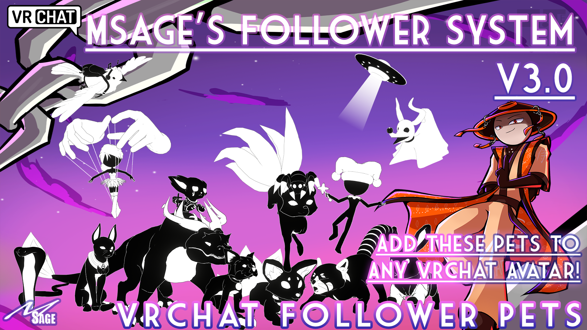 MSage's Follower Pet System for VRChat Version 3.0 is HERE! New Star ...