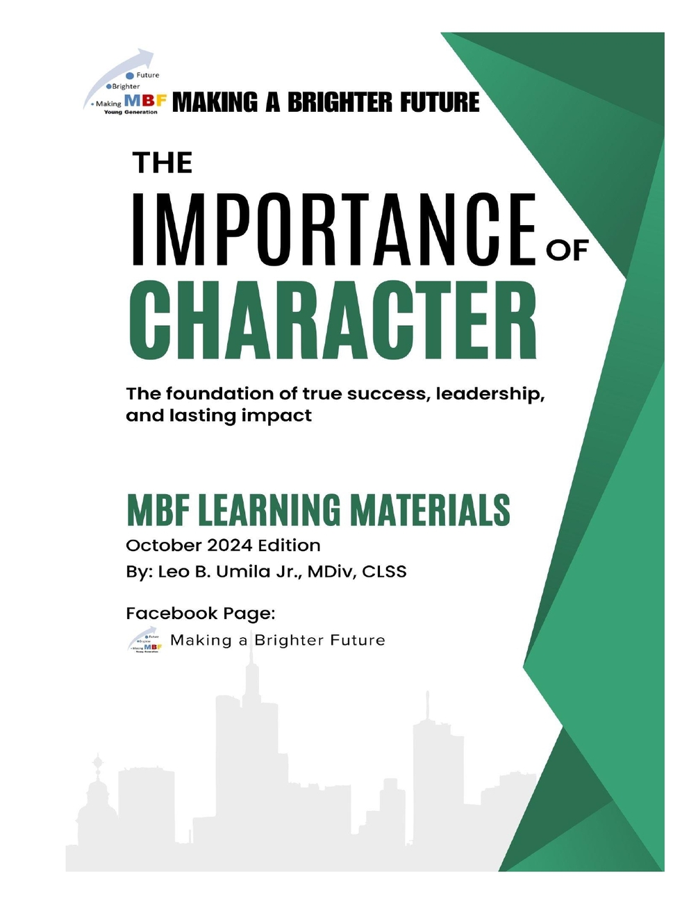 E-Booklet: The Importance of Character