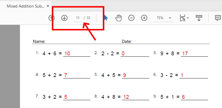 30 Math Addition & Subtraction Practice Worksheets