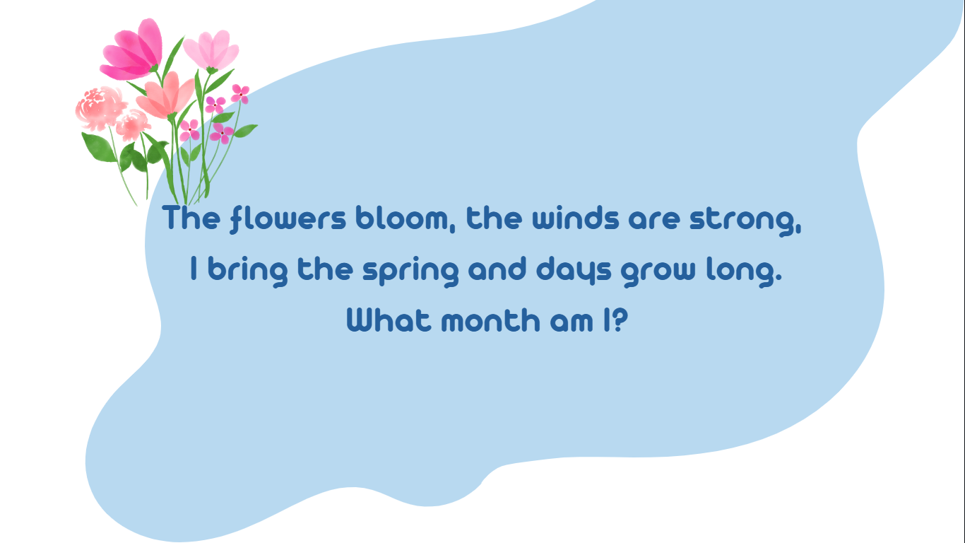 Months Riddles for kids and teens A1