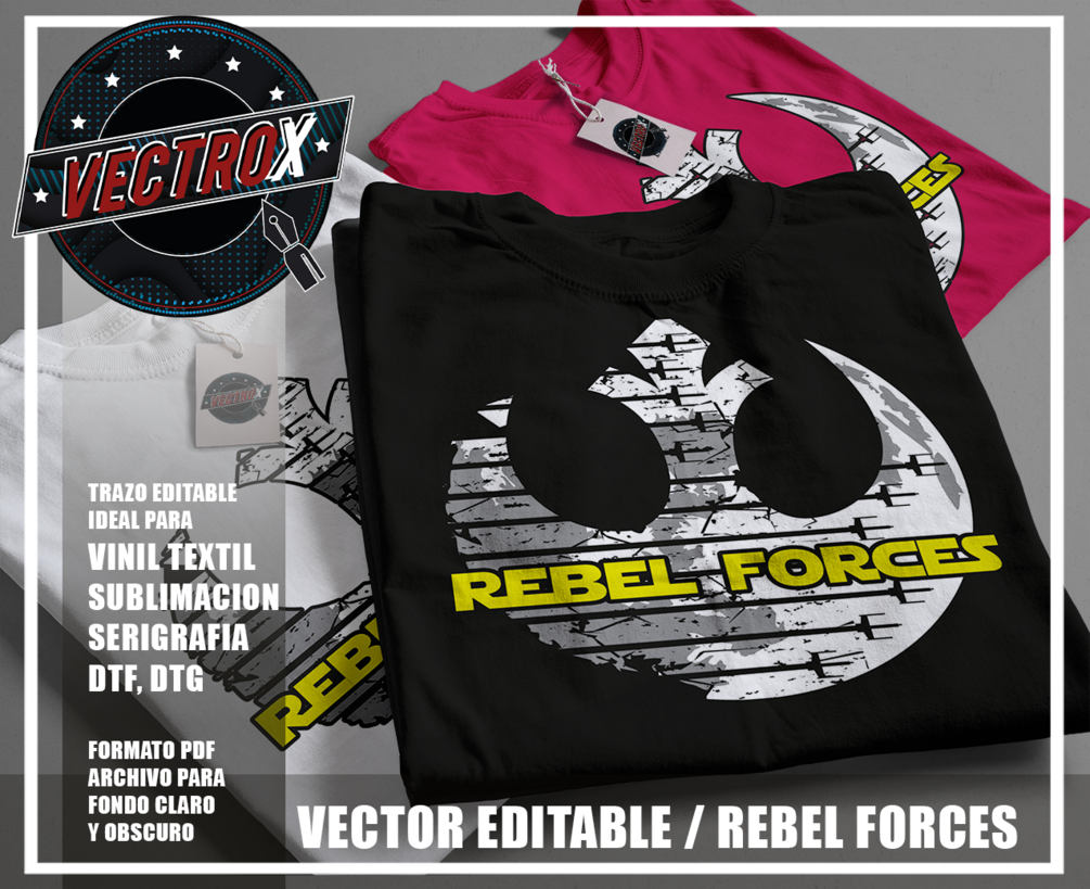 Vector Editable - Rebel Forces Star Wars