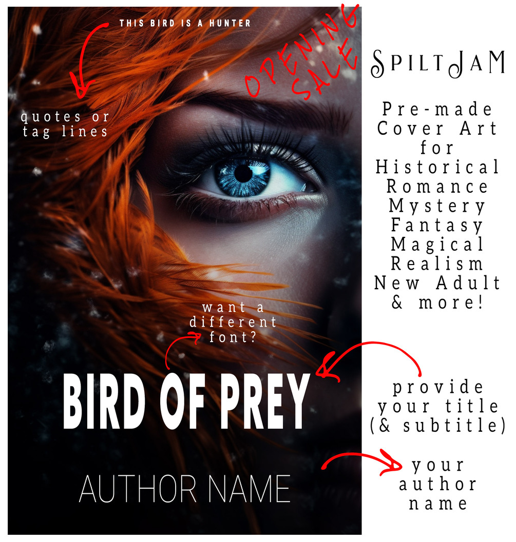 Bird of Prey - Premade Cover Art Thriller Shifter Historical Romance ...