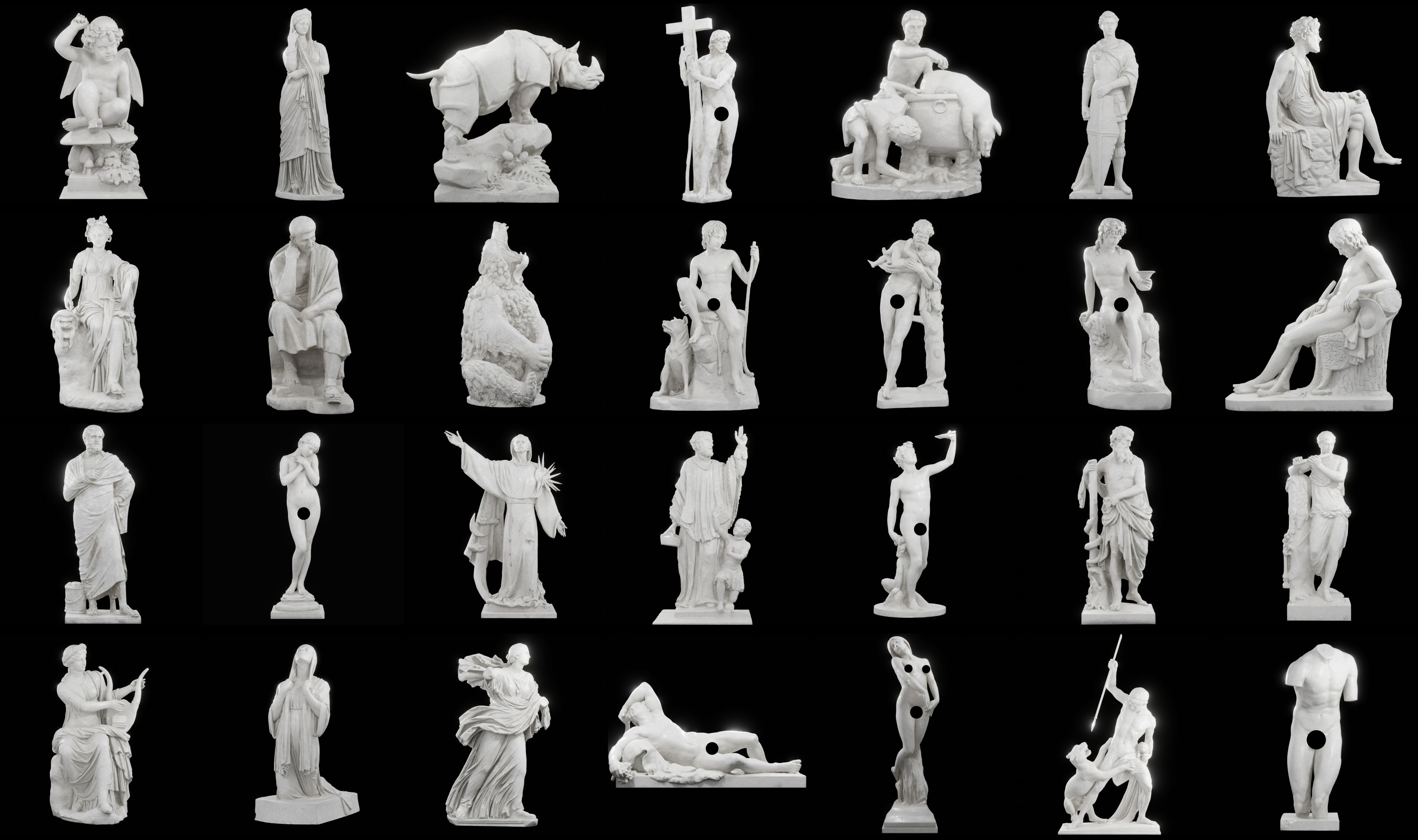 120+ Famous Roman Statues Talc Collection