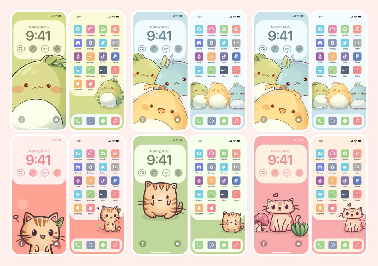 Cute Kawaii App Icons and Wallpapers - Solt Wagner