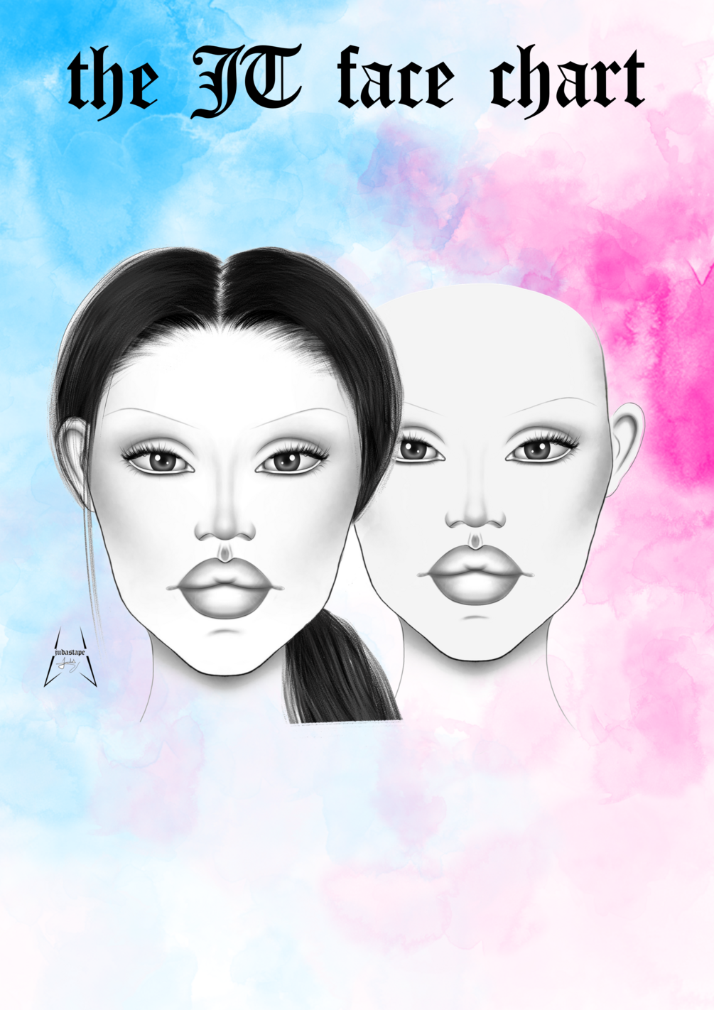 face chart template