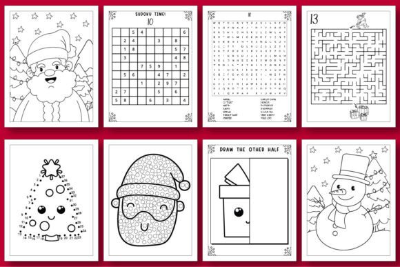CHRISTMAS ACTIVITY BOOK for KIDS