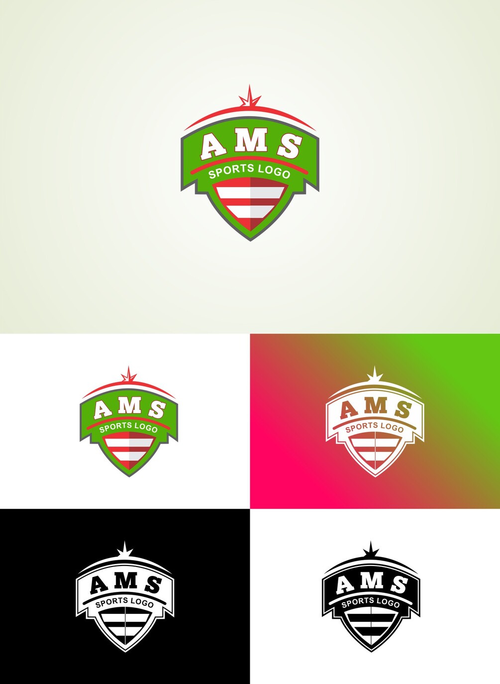 AMS Sport Logo Design Template