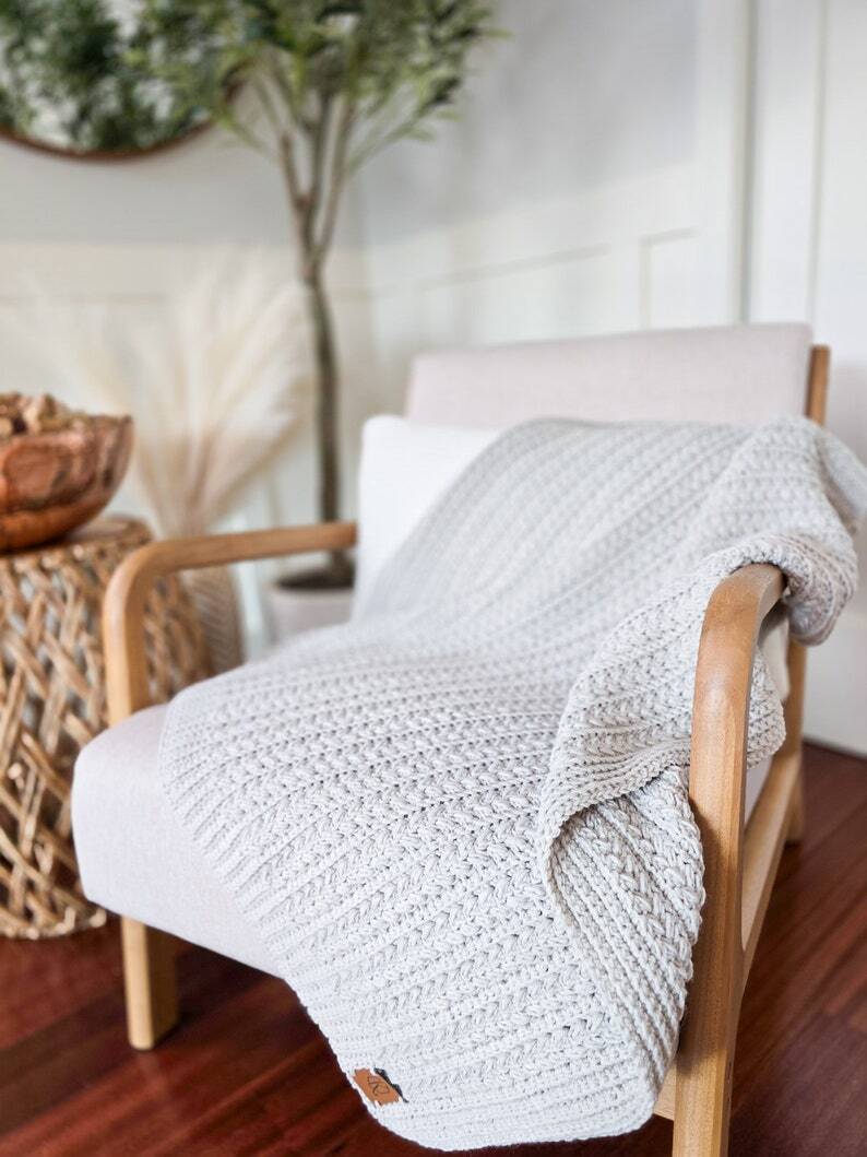 🌾 Cozy Braided Wheat Crochet Blanket Pattern – Your Next Heartwarming ...
