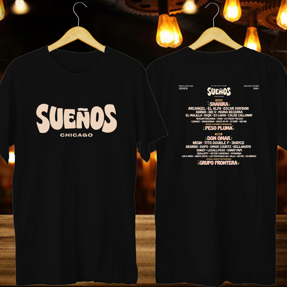 SUENOS MUSIC FESTIVAL 2025. SUENOS MUSIC FESTIVAL. UNISEX BLACK TEE DV01