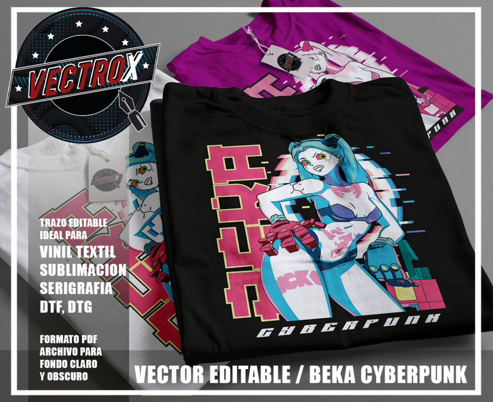 Vector Editable - Beka Cyberpunk