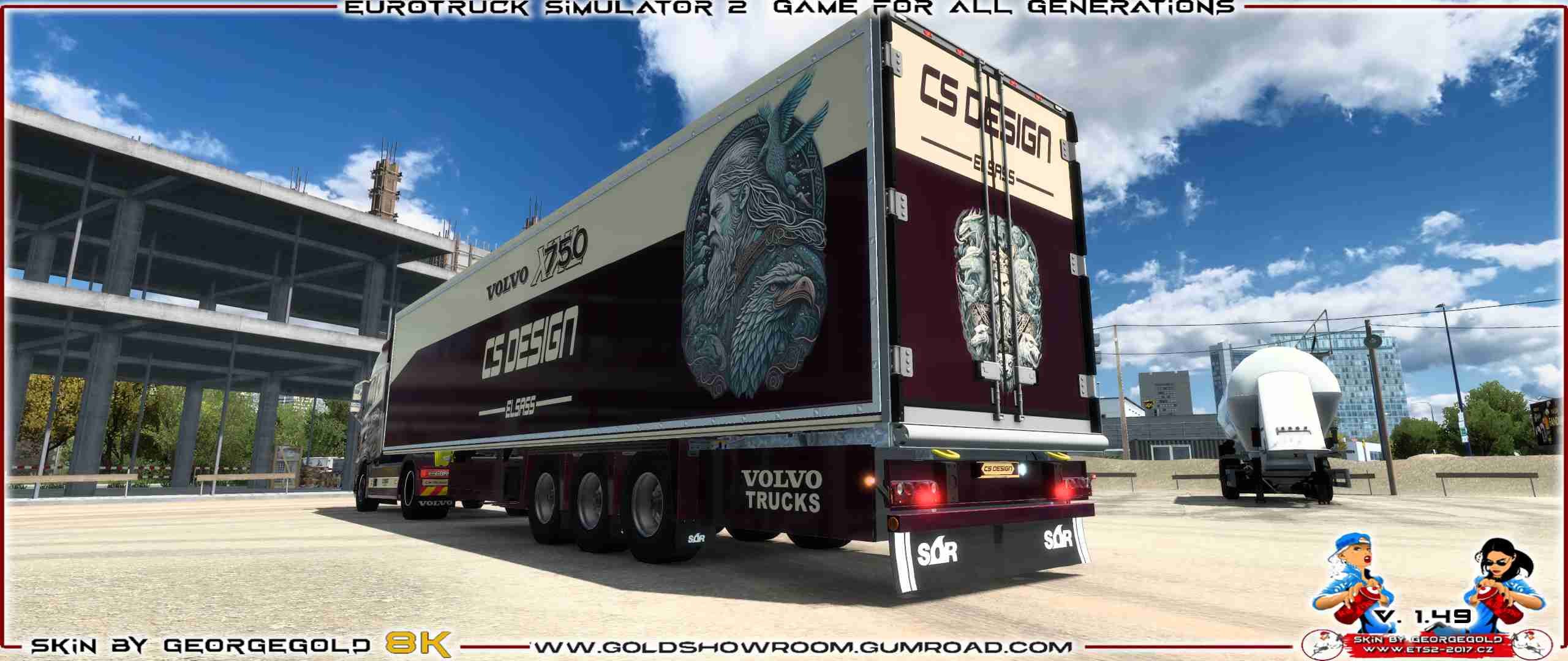 ETS 2 Skin Combo Volvo FH 2022 by Sanax CS DESIGN