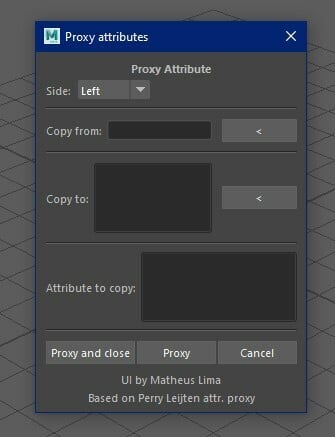 Proxy attribute script (Python 2.7)