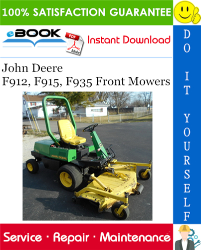 John Deere F912, F915, F935 Front Mowers Technical Manual