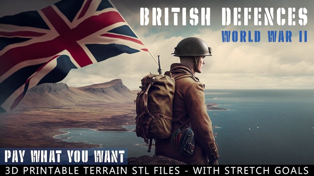 British Defenses - World War II Terrain - 3D Printable STL Files ...