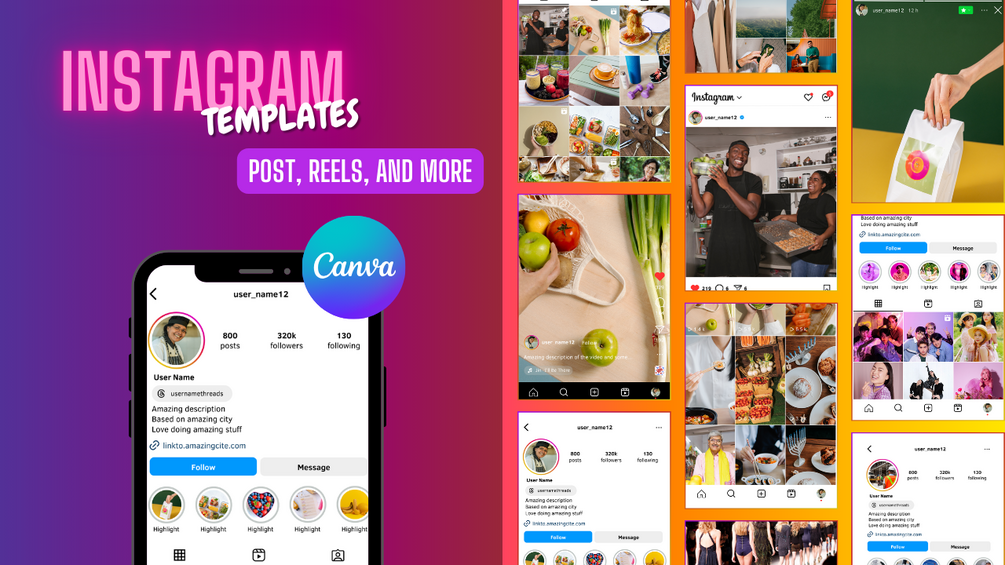 Instagram Templates Customizable on Canva