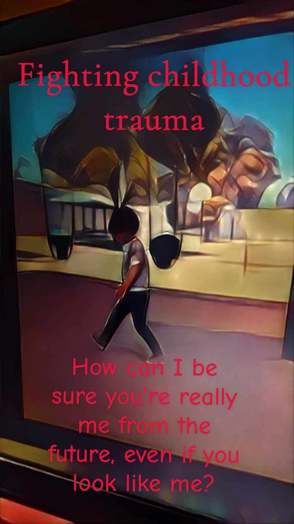 Comic book fighting childhood trauma