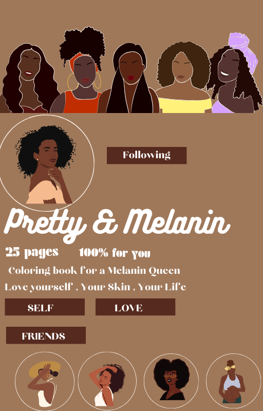 Pretty & Melanin Coloring Book