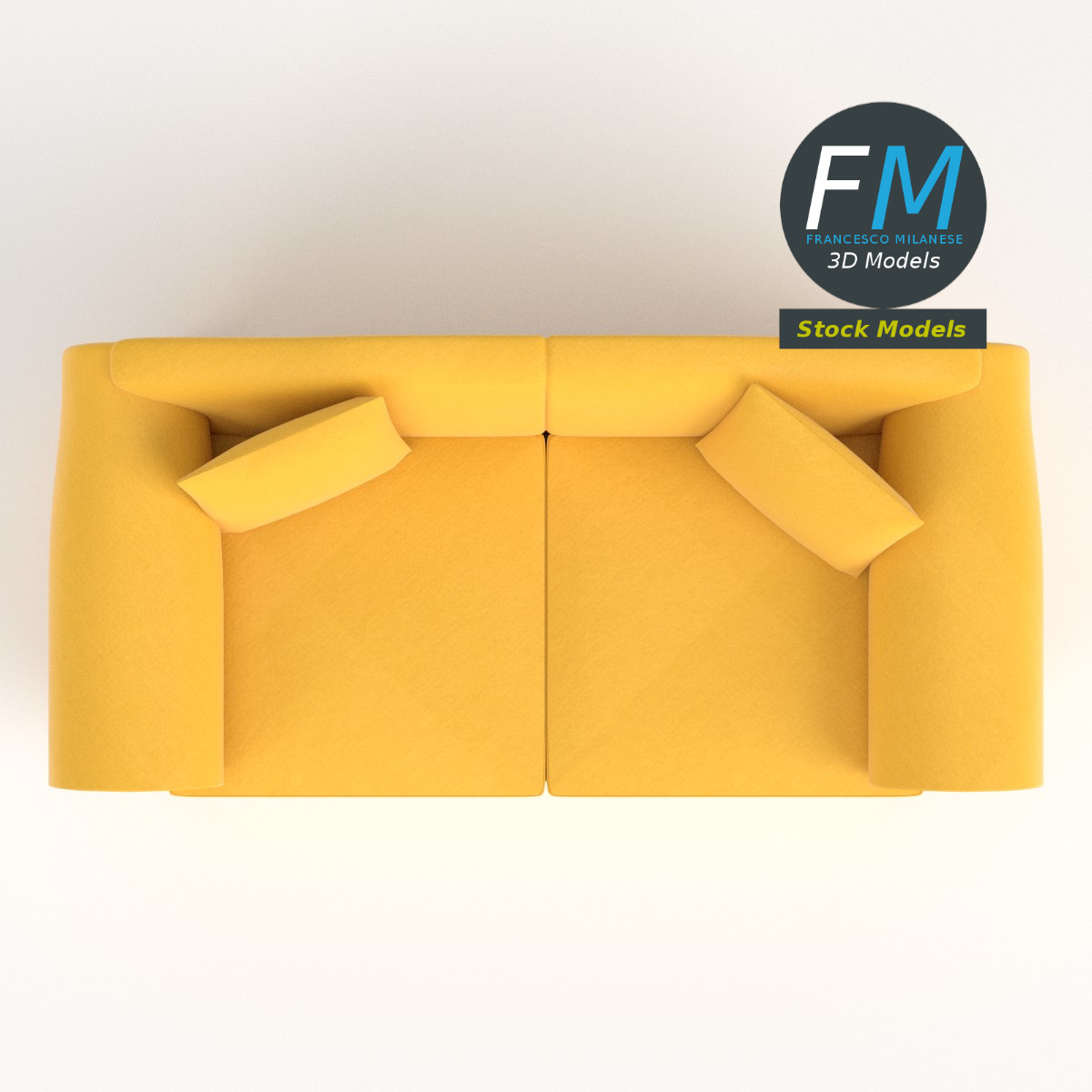 3D MODEL - Couch sofa 1
