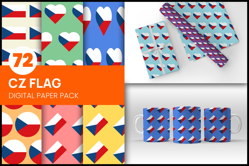 CZ Flag Seamless Patterns