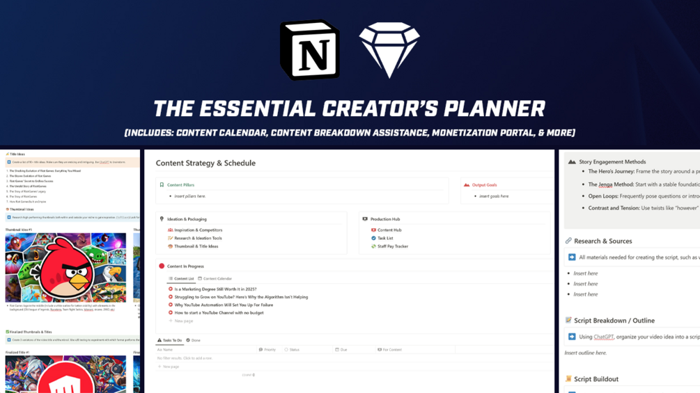 The Essential Creator's Planner: Notion Guide for Productivity ...