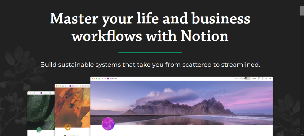 Master your life and business workflows with Notion