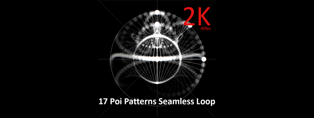 Flow Arts Poi Patterns VJ Loop 2160p 60fps