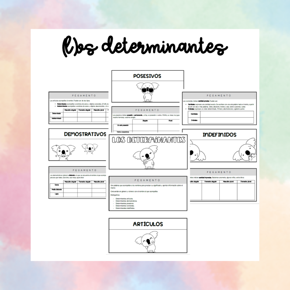 Os determinantes / Los determinantes