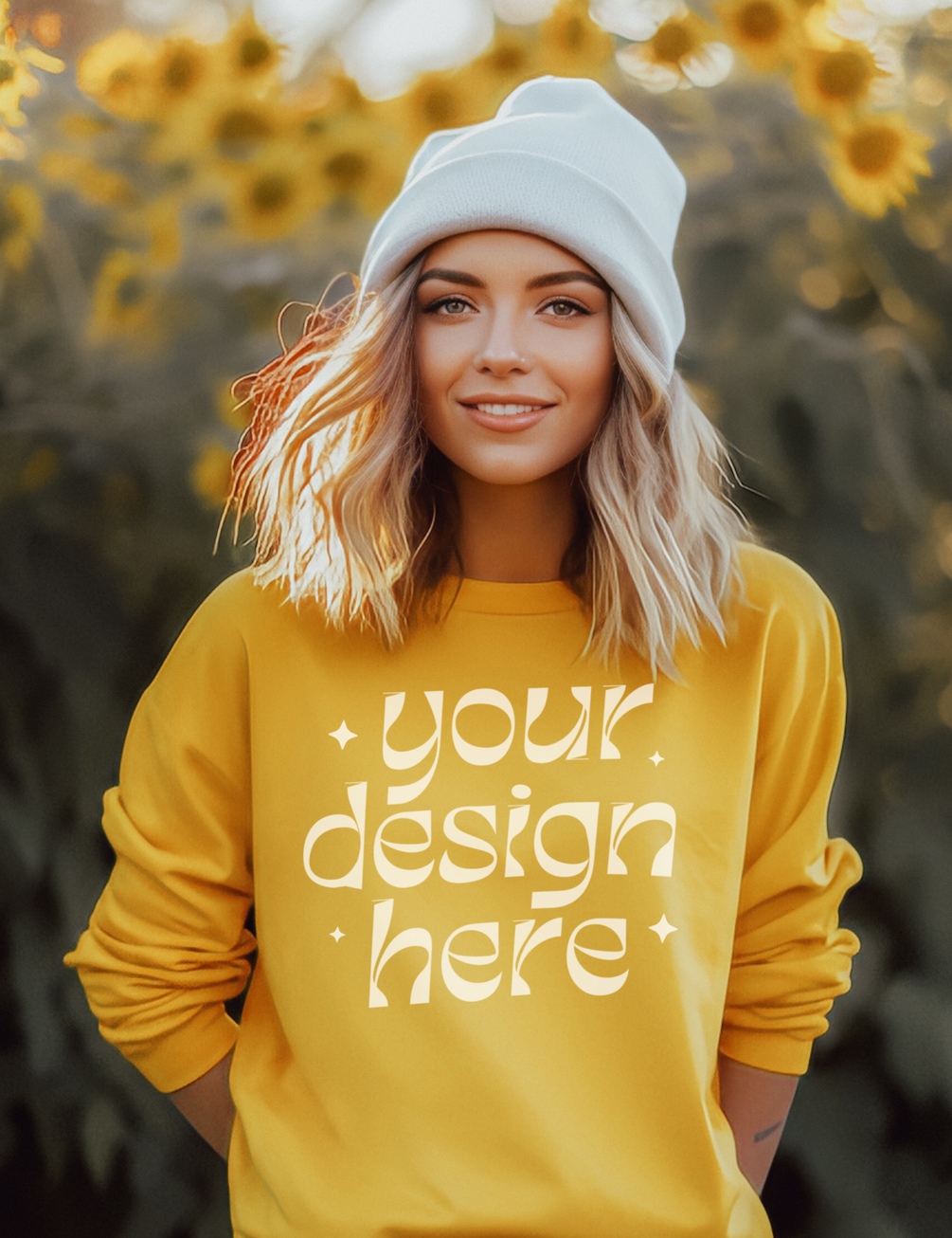 gildan-18000-sweatshirt-mockup-yellow-gildan-18000-mockup-girl-spring