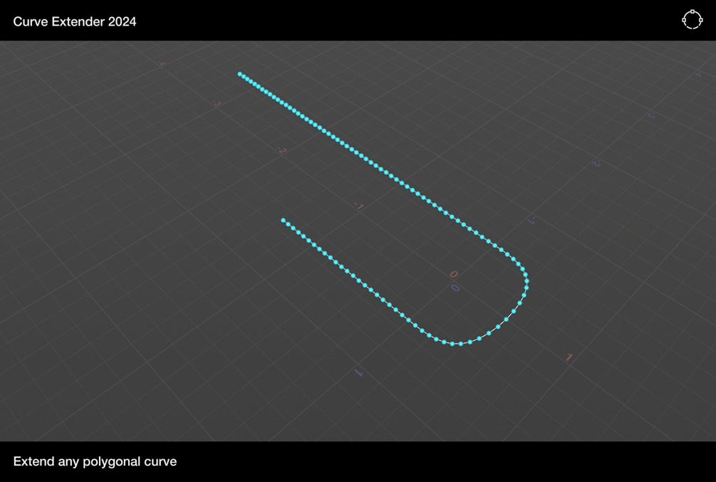Curve Extender 2024 HDA for Houdini