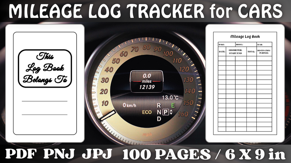 Mileage Log Tracker for Cars