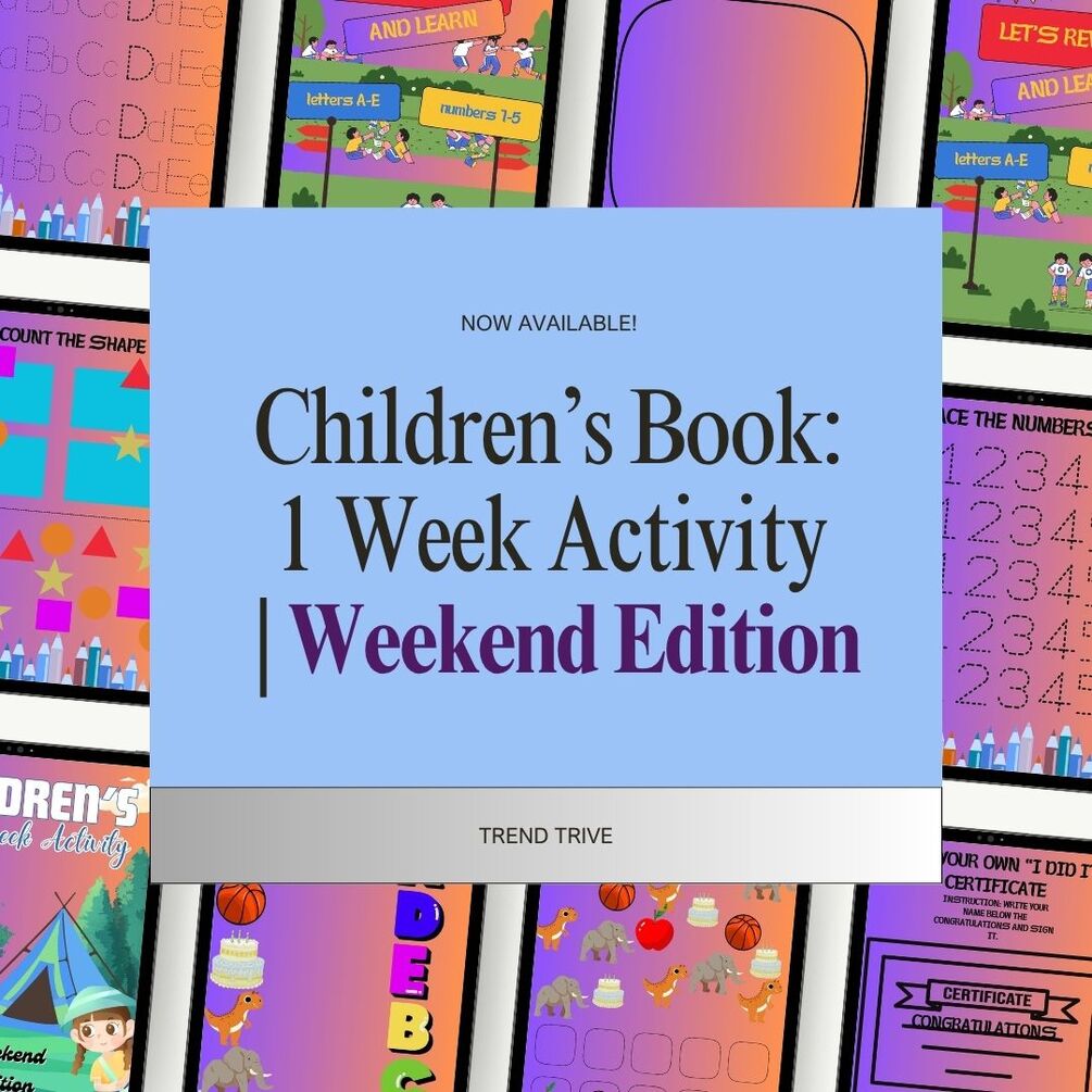Children's Book: 1 Week Activity | Weekend Edition (Saturday and Sunday)