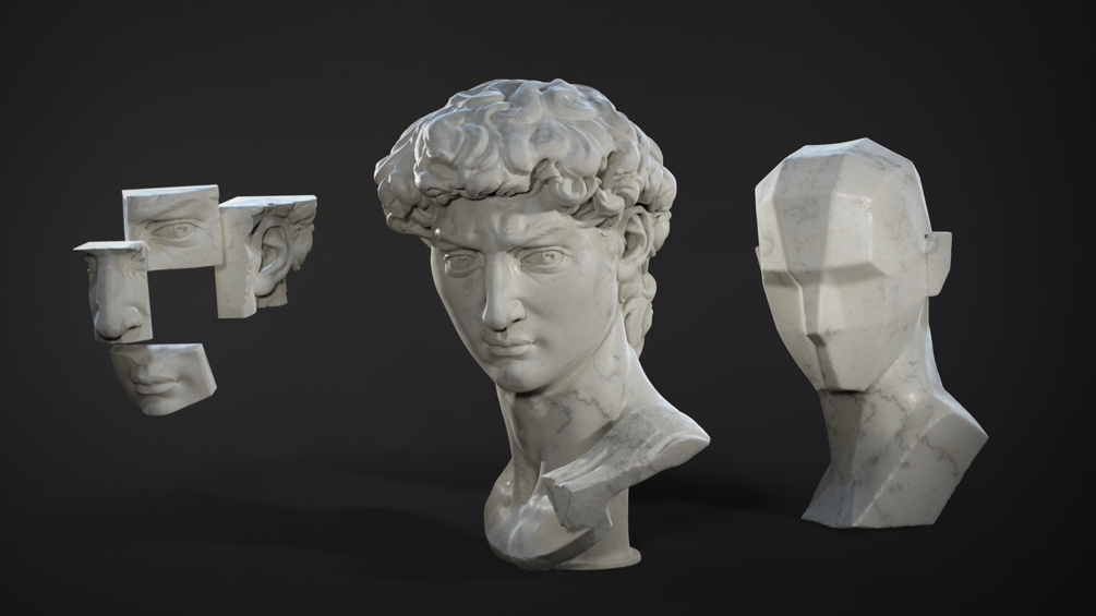 Master Studies - Michelangelo's David Face Digital Sculpting Collection