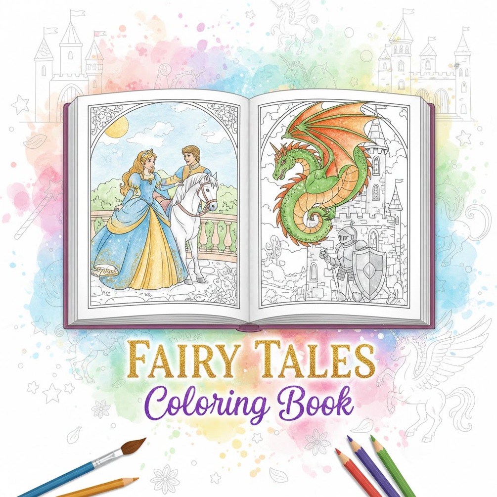 FAIRY TALES COLORING BOOK