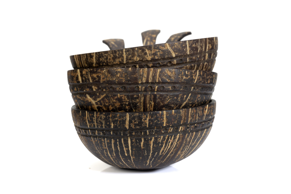 Natural Coconut Bowls & Spoons | Handmade Coco Shell Smoothie Buddha ...
