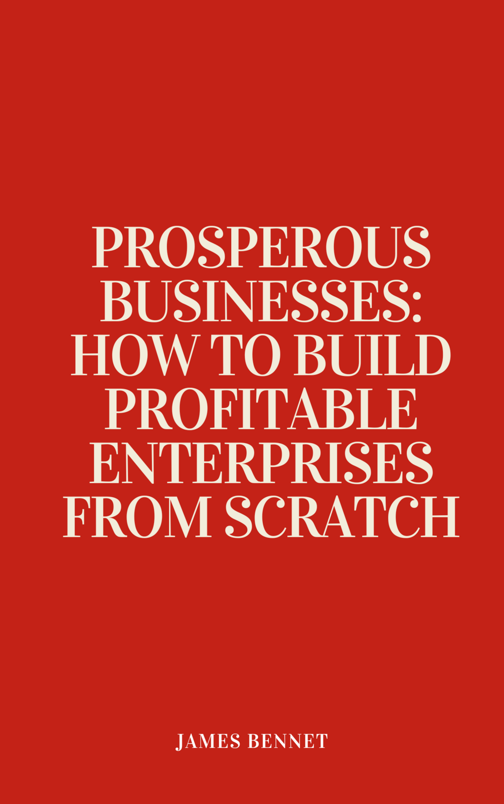 Prosperous Businesses How to Build Profitable Enterprises from Scratch