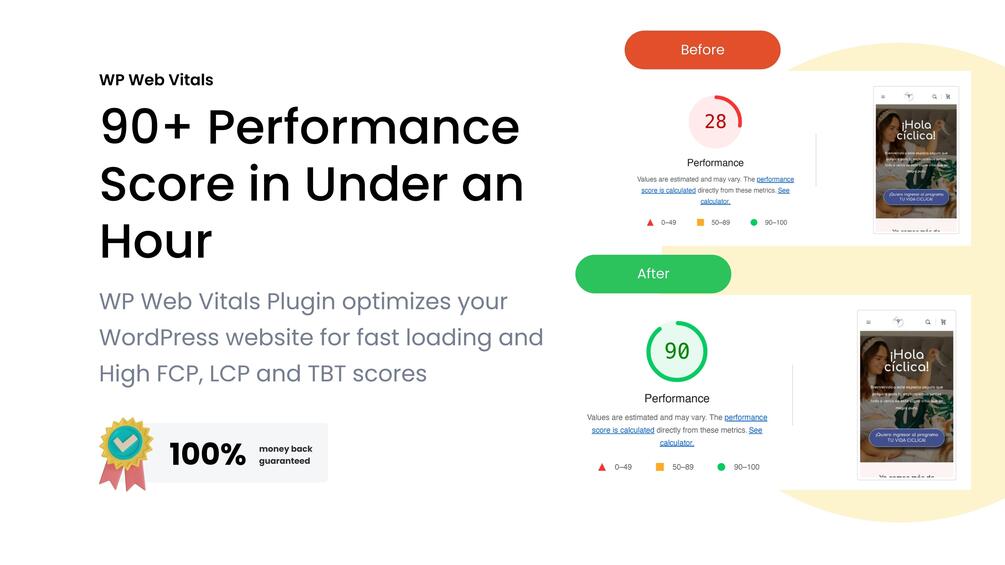 WP Web Vitals Plugin