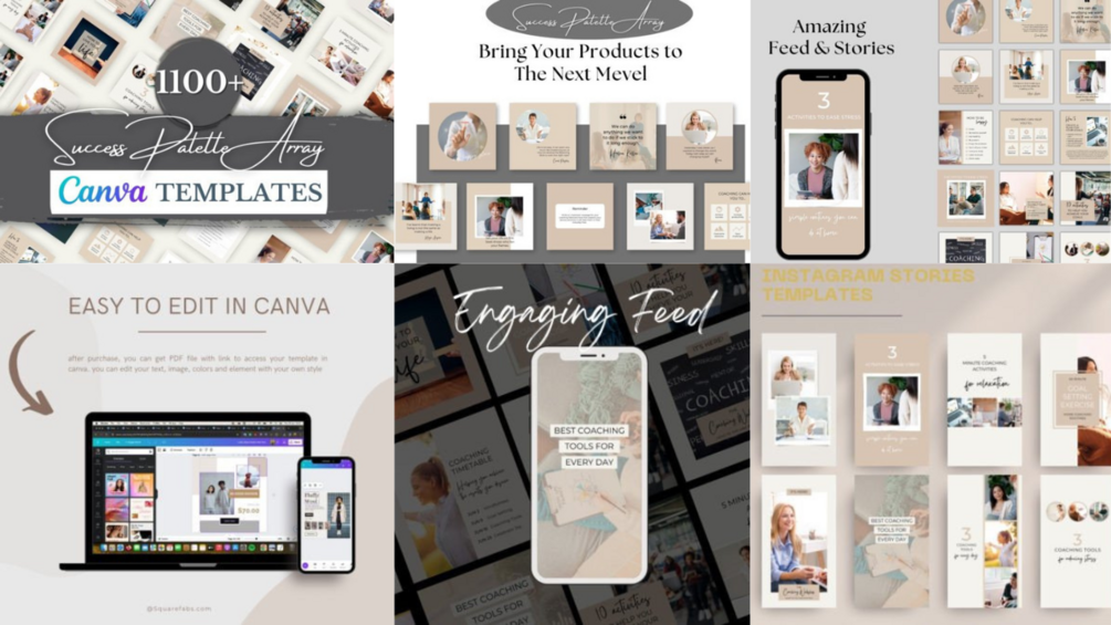 1100+ Success Palette Canva Templates