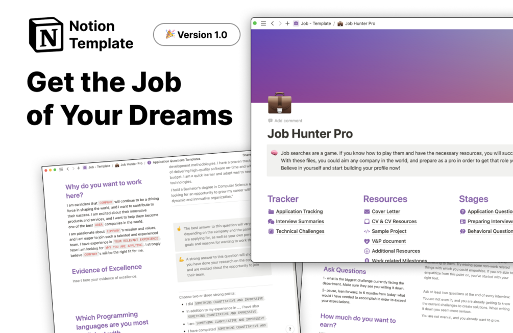 Job Hunter Pro (Notion Everything)