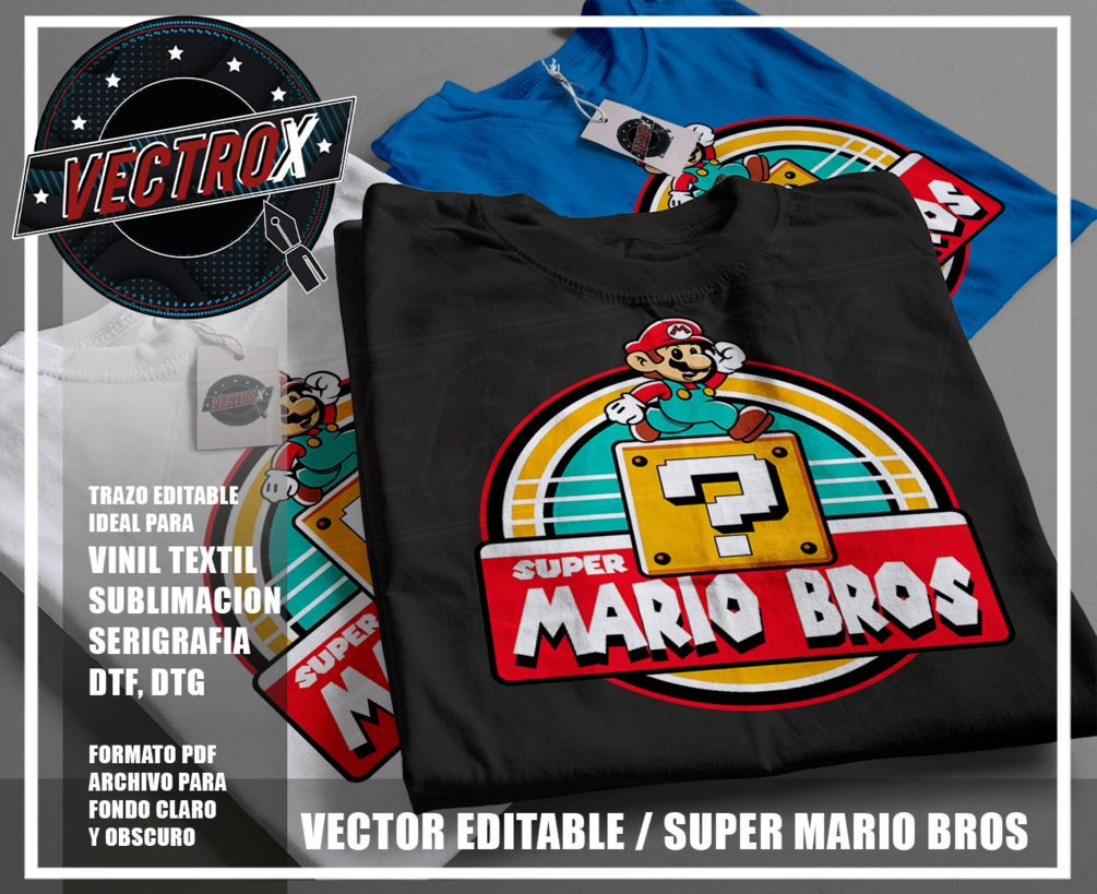 Vector Editable - Super Mario Bros