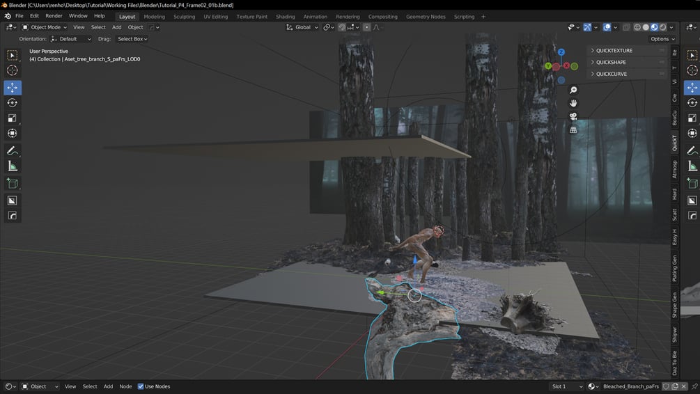 Creature Design and Keyframes in Zbrush and Blender