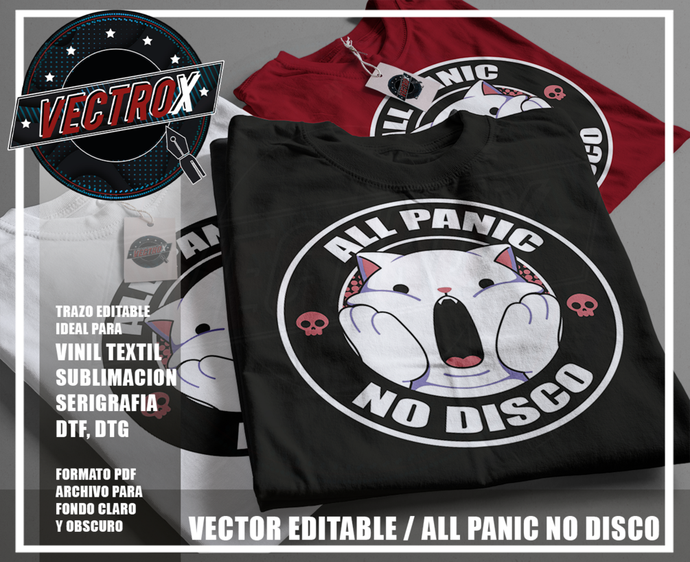 Vector Editable - All Panic No Disco