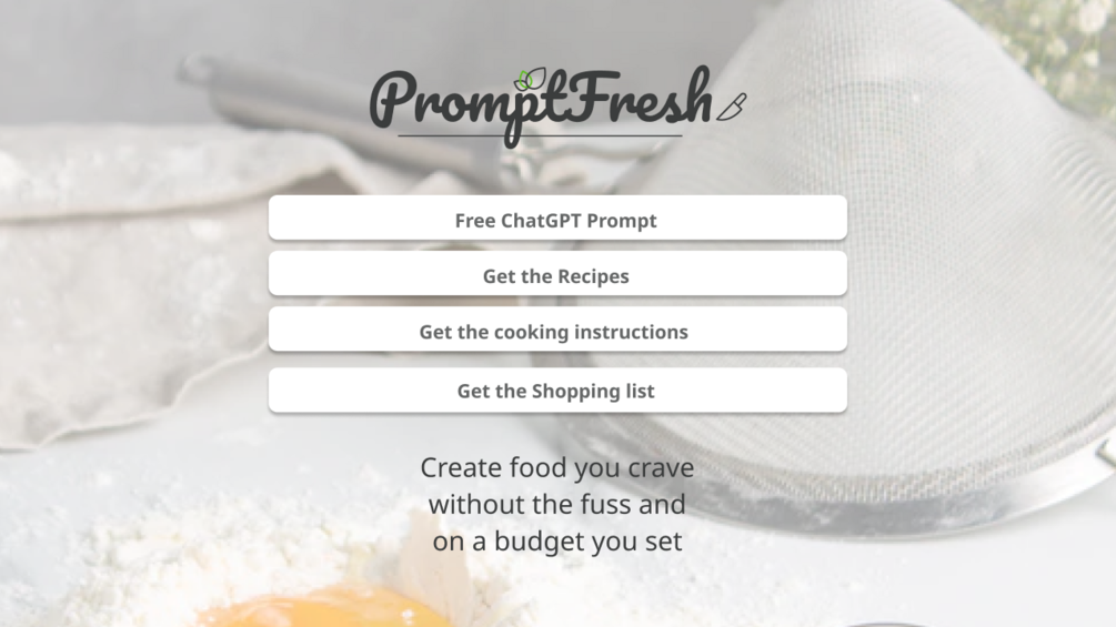 Prompt Fresh - The Ultimate Meal Planner, Recipe Curator, and Shopping ...
