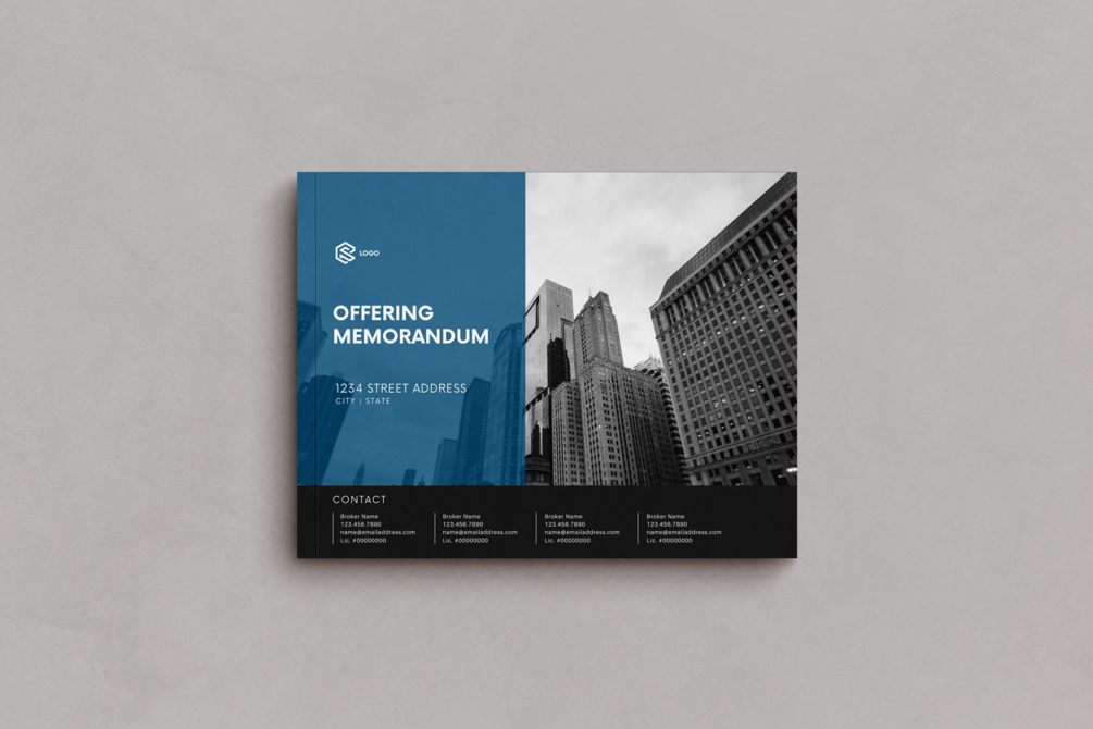 Commercial Real Estate Offering Memorandum Template