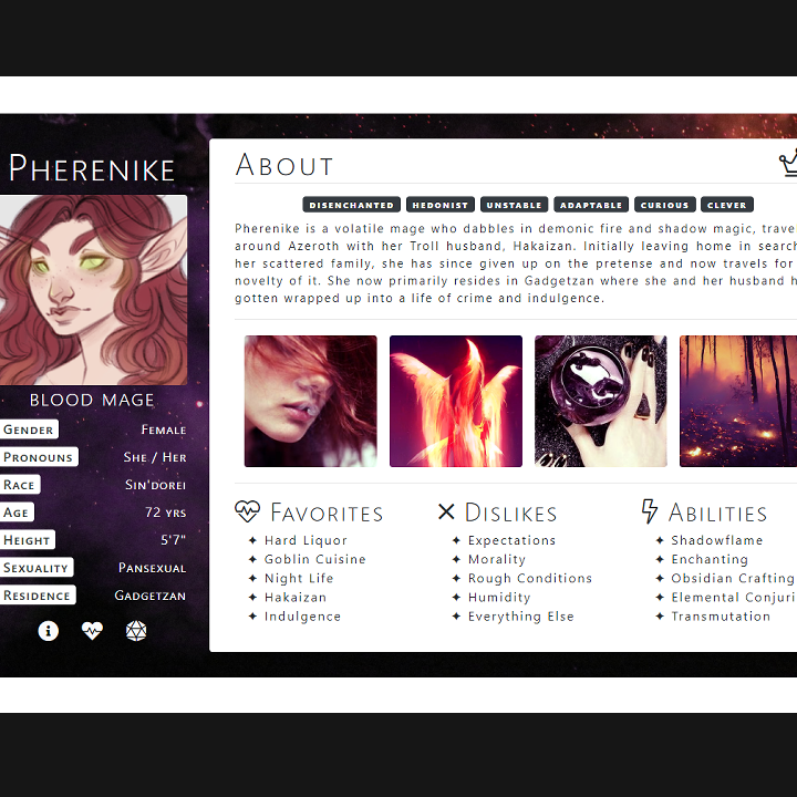 Toyhouse // Simple RPG Profile [HTML]