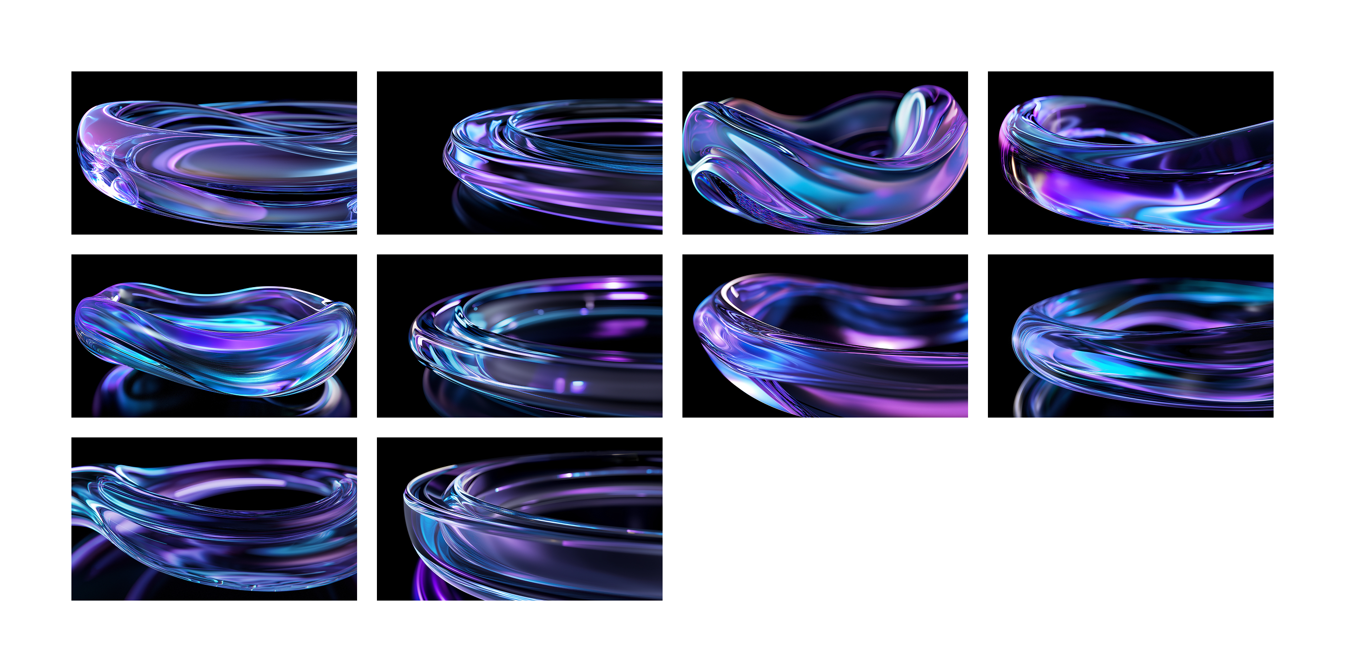 Neon Mirage – 10 Premium 3D Gradient Backgrounds