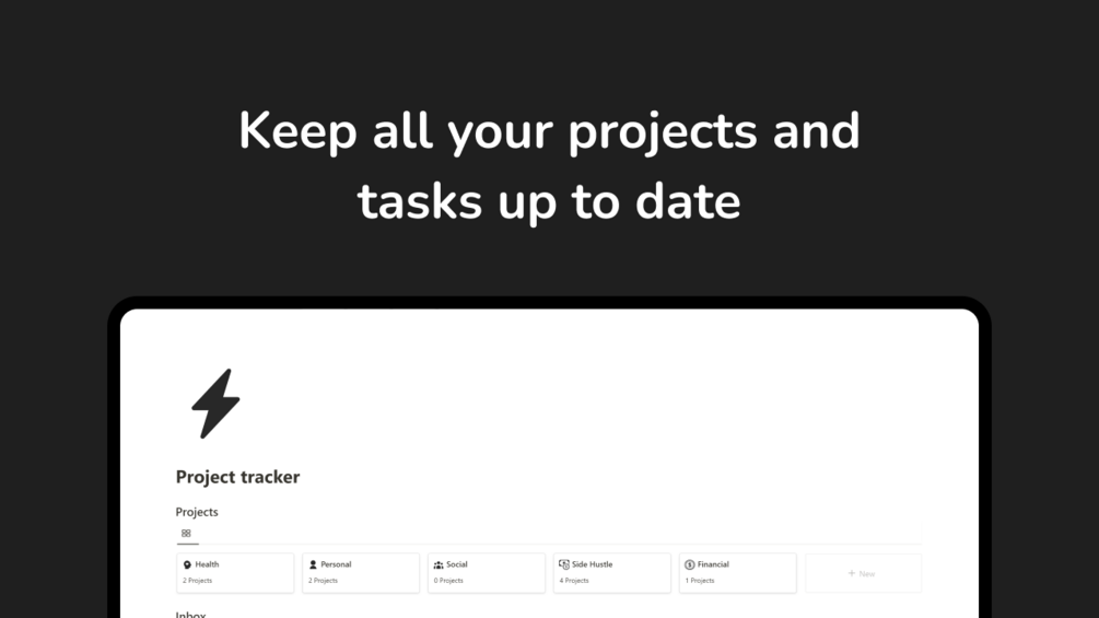 Notion Project tracker