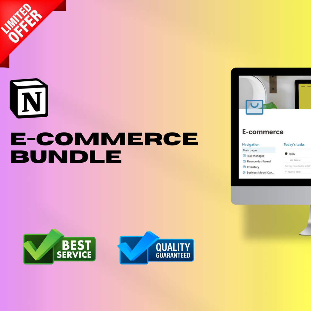 E-commerce Template Notion
